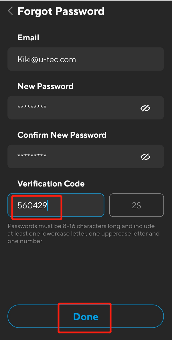 How to Reset the Password of U-tec Account? – U-tec Support