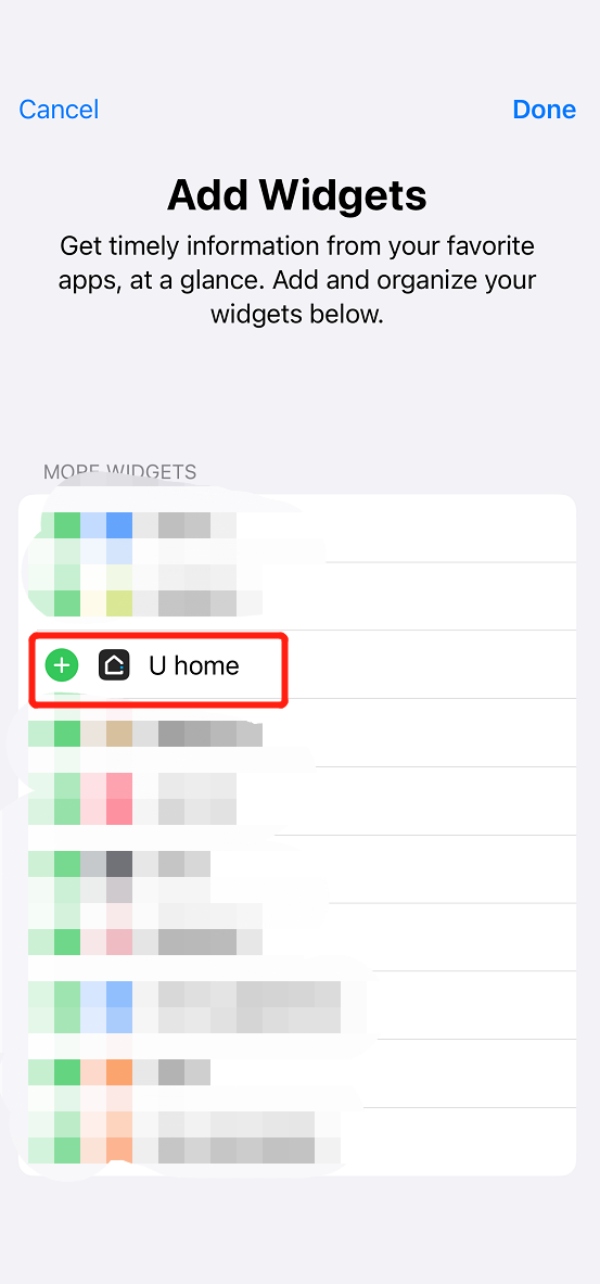 How to add the U home App to the widget screen (iPhone) – U-tec Support